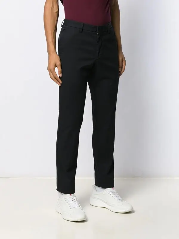 Hugo Boss Straight-leg Stretch-cotton Trousers