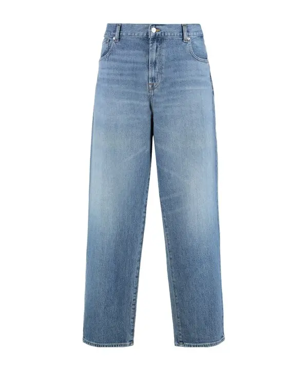 7 For All Mankind Mid-rise Straight-leg Jeans
