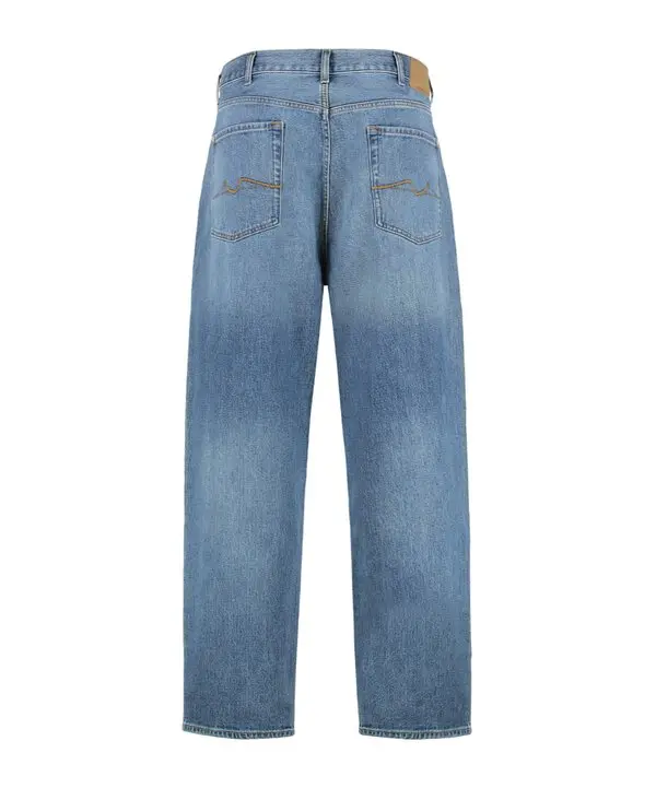 7 For All Mankind Mid-rise Straight-leg Jeans