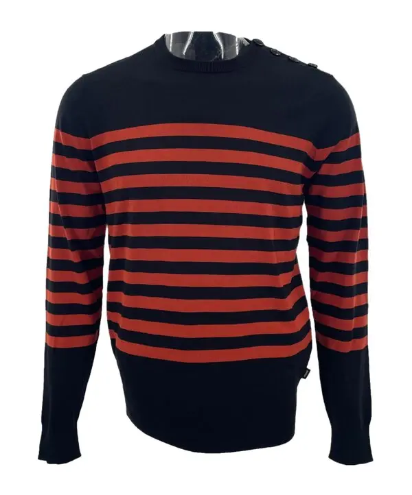 Emporio Armani Striped Long Sleeve Sweater