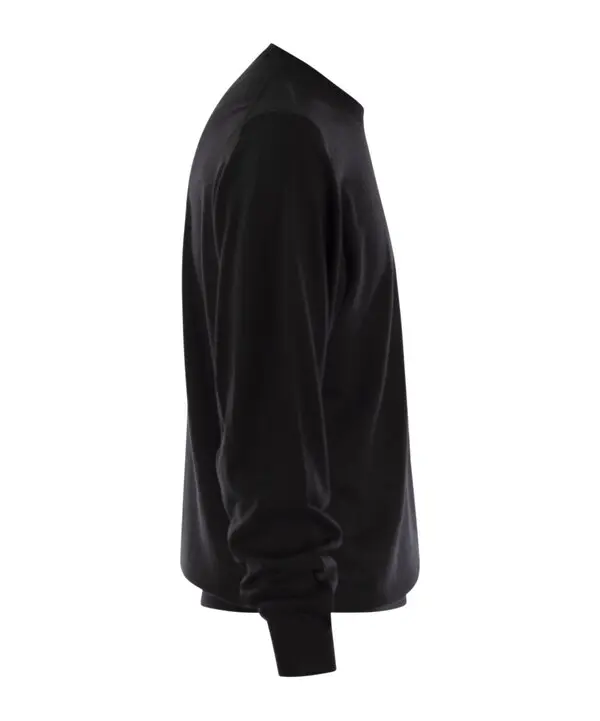 Fedeli Crew Neck Sweater - Black