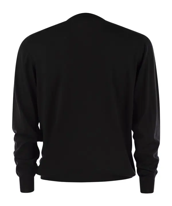 Fedeli Crew Neck Sweater - Black