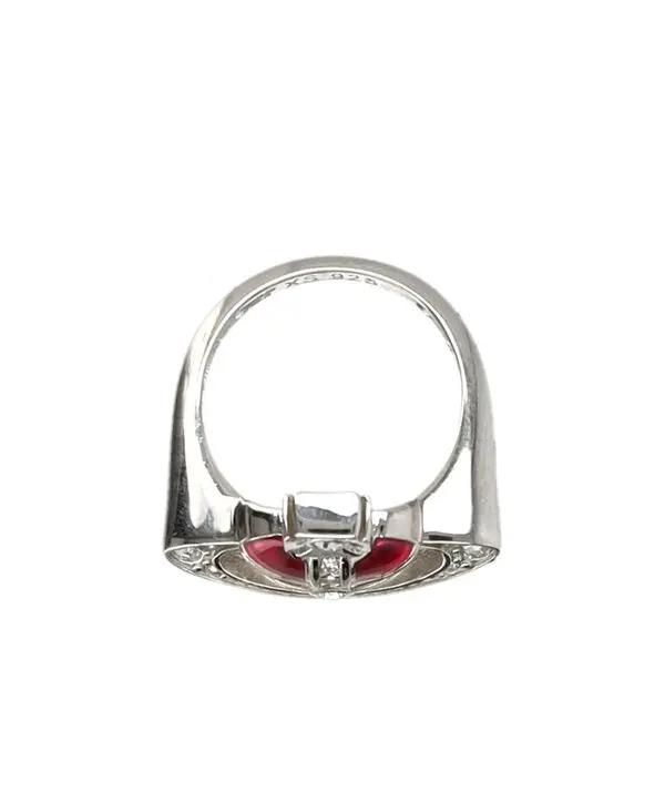 VIVIENNE WESTWOOD Diamante Embellished Heart Ring