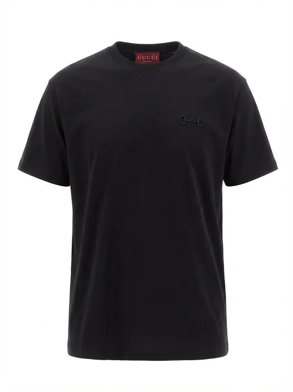 Gucci Horsebit Embroidery Jersey T-shirt