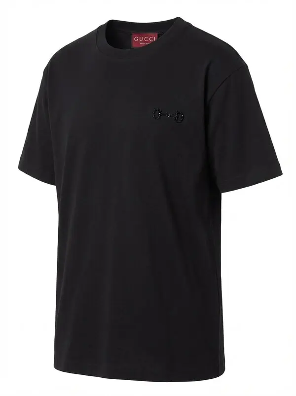 Gucci Horsebit Embroidery Jersey T-shirt