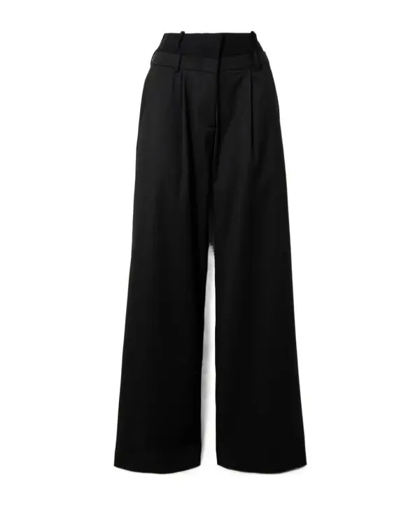 16Arlington Layered Pleated Wide-leg Pants