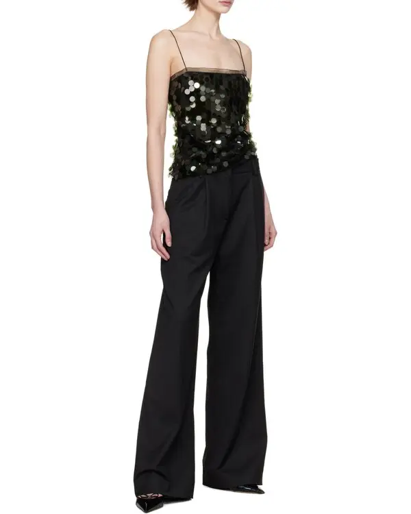 16Arlington Layered Pleated Wide-leg Pants
