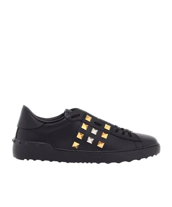 Valentino Garavani Rockstud Untitled Lace-up Sneakers - Black