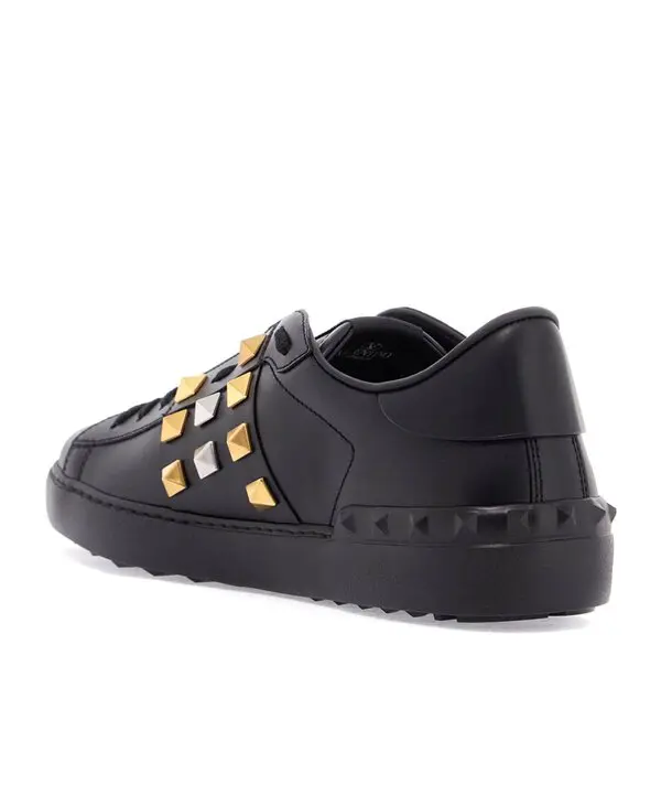Valentino Garavani Rockstud Untitled Lace-up Sneakers - Black