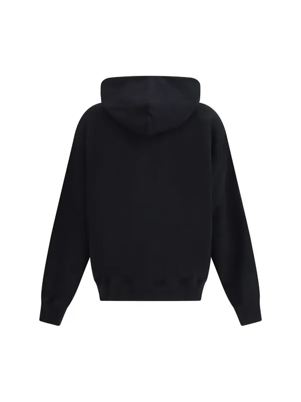 Off-White Skate Stamp Drawstring Hoodie - Black