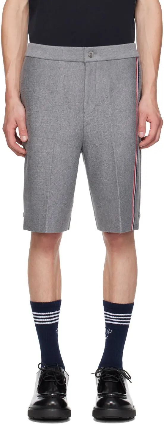Thom Browne Cotton Shorts With Signature Striping