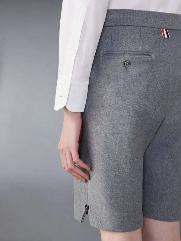 Thom Browne Cotton Shorts With Signature Striping