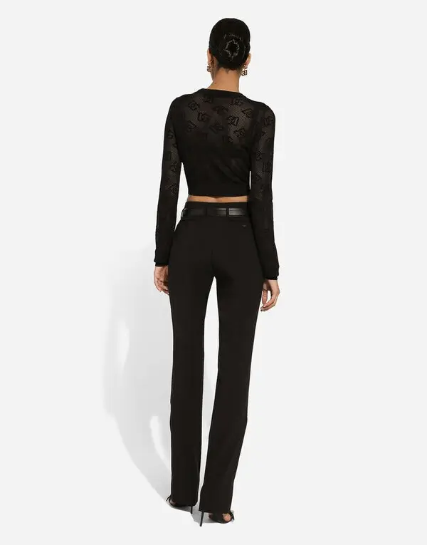 Dolce & Gabbana Dg Jacquard Cropped Top