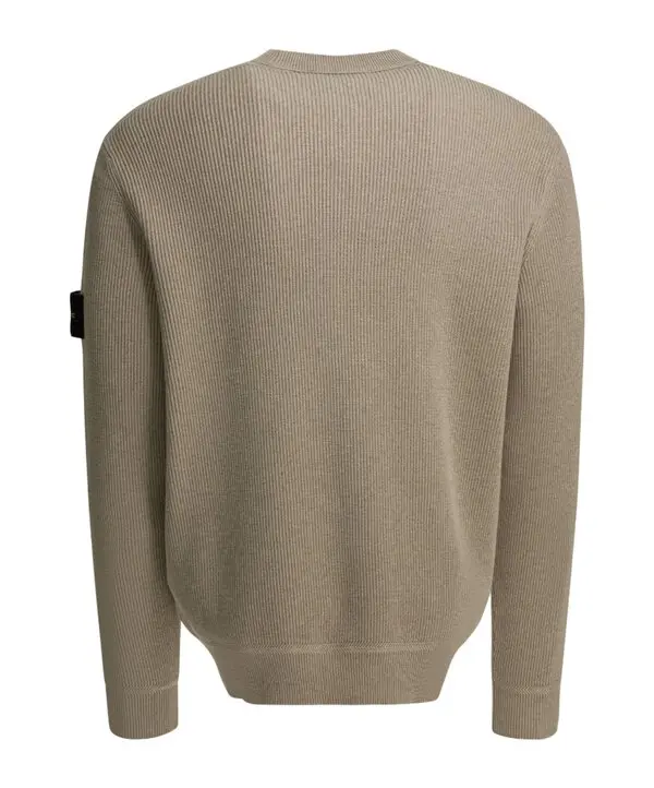 Stone Island Logo Patch Crewneck Sweatshirt - Green