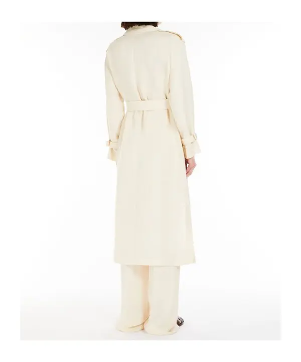 Max Mara Vieste Double-breasted Belted Coat - Beige