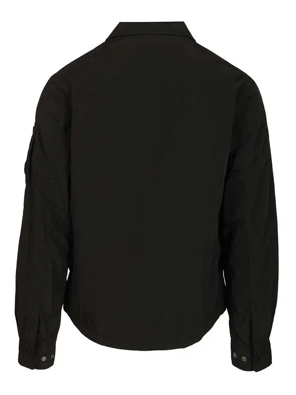 C.P. COMPANY Chrome R Padded Overshirt Jacket - Black