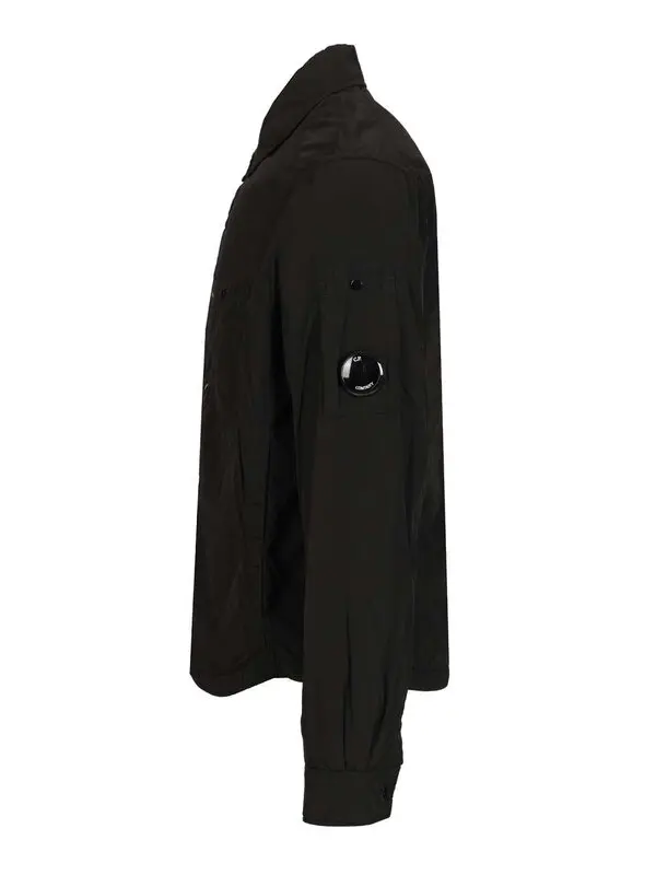 C.P. COMPANY Chrome R Padded Overshirt Jacket - Black