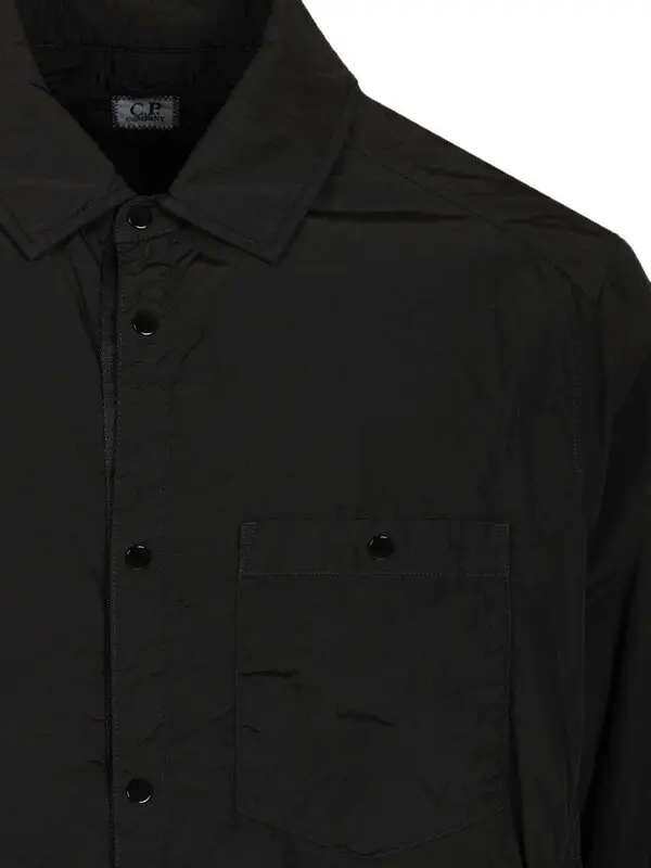 C.P. COMPANY Chrome R Padded Overshirt Jacket - Black