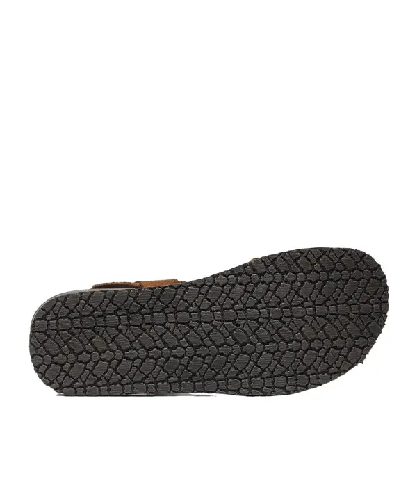 SCAROSSO Massimo Suede Sandals - Tan