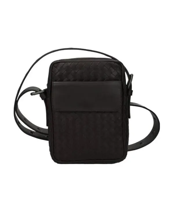 Bottega Veneta Woven Cross Body Bag - Brown