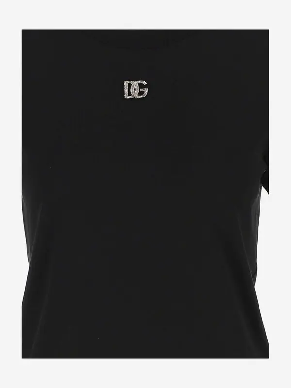 Dolce & Gabbana Logo Plaque Crewneck T-shirt - No