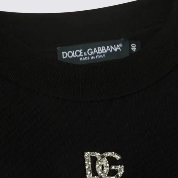 Dolce & Gabbana Logo Plaque Crewneck T-shirt - No