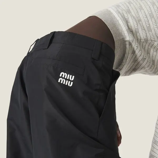 Miu Miu Technical Fabric Cargo Pants