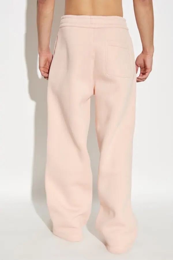 Ami Heart-embroidered Side-seam Sweatpants