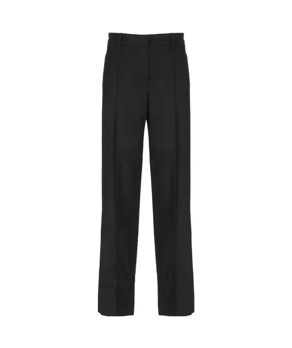 Brunello Cucinelli Pleated Tailored Trousers - Black