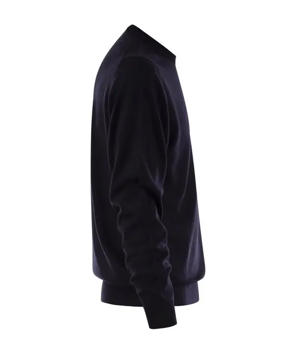 Fedeli Crew Neck Sweater - Black