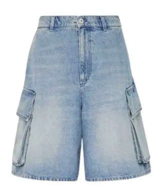 J.W.ANDERSON Wide Leg Cargo Denim Shorts