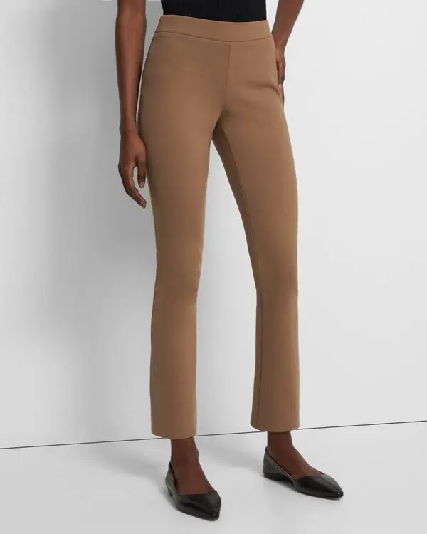 Theory Elastic Waist Flared Casual Pants