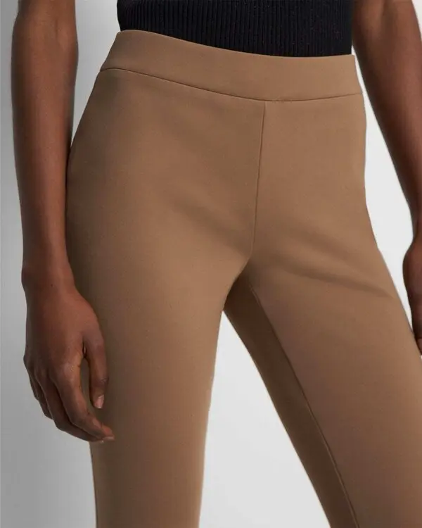 Theory Elastic Waist Flared Casual Pants