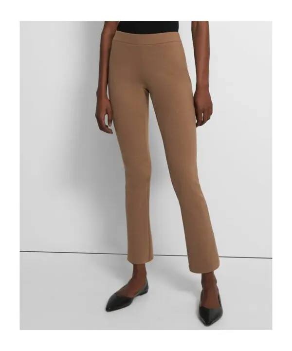 Theory Elastic Waist Flared Casual Pants