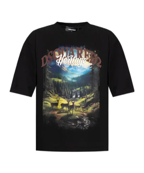 Dsquared2 Printed Short Sleeved T-shirt