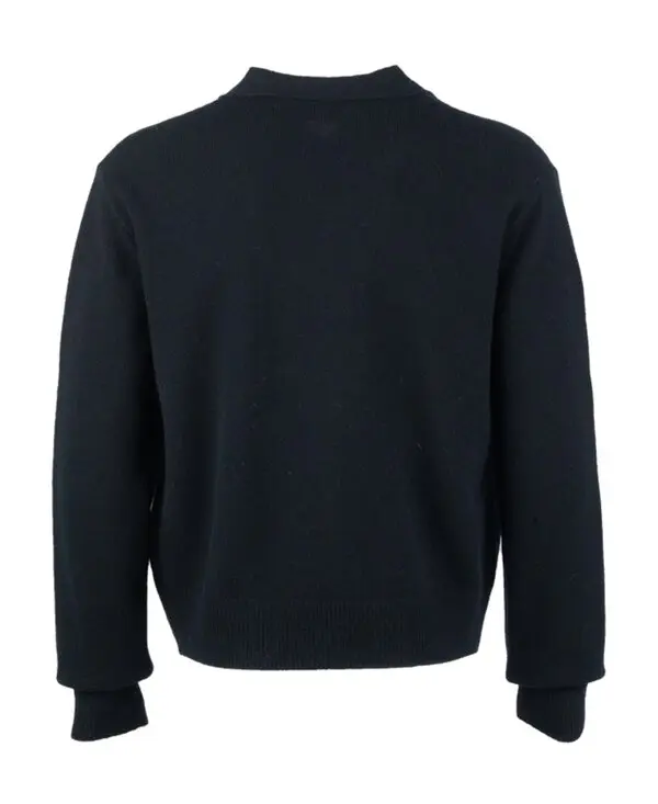 We11Done V-neck Button-up Jumper With Front Pockets