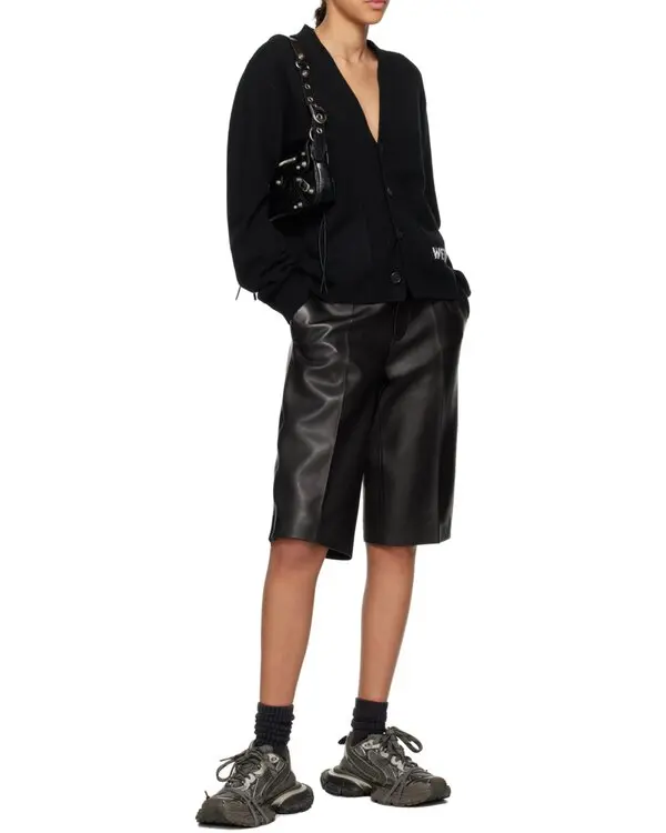 We11Done V-neck Button-up Jumper With Front Pockets