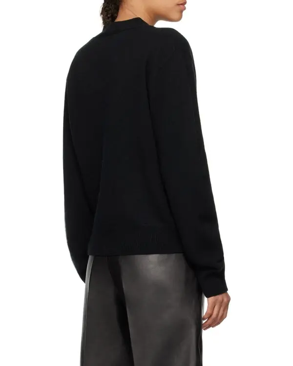 We11Done V-neck Button-up Jumper With Front Pockets