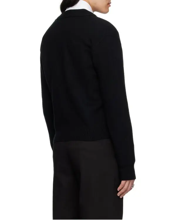 We11Done V-neck Button-up Jumper With Front Pockets