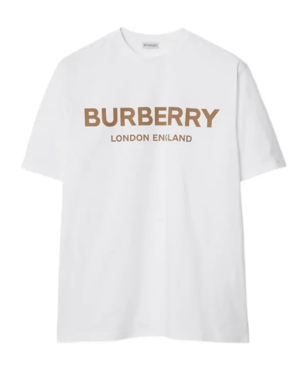 Burberry Logo Cotton T-shirt - White