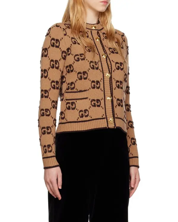 Gucci Gg Jacquard Button-up Cardigan