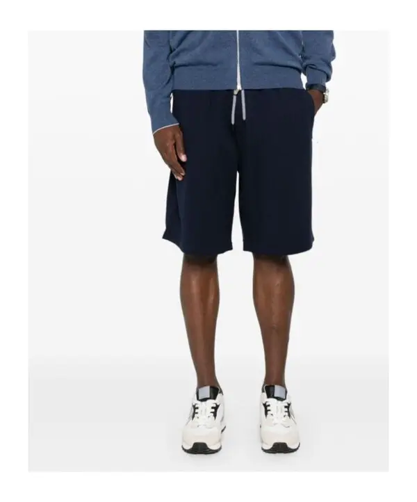 Brunello Cucinelli Drawstring Bermuda Shorts - Blue