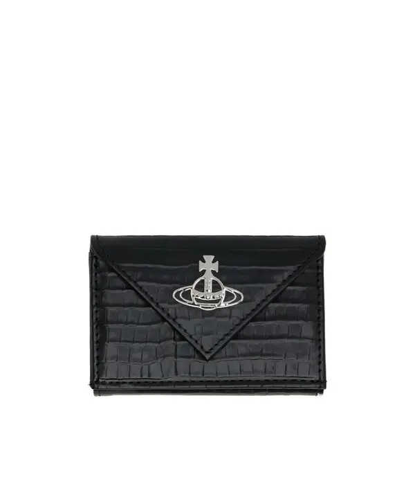 VIVIENNE WESTWOOD Envelope Trifold Wallet - Black
