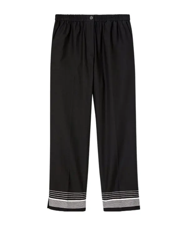 JOSEPH Tottenham Cotton Blend Trousers