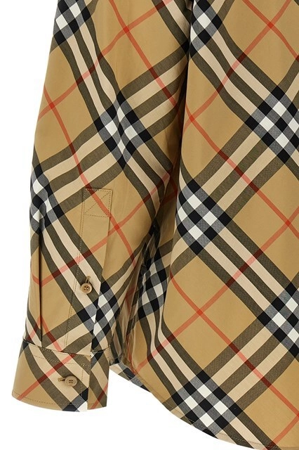 Burberry Long Sleeve Checked Shirt - Black