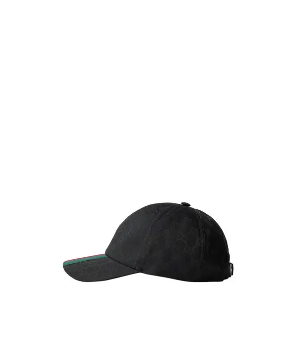 Gucci Gg Monogram Baseball Cap - Black