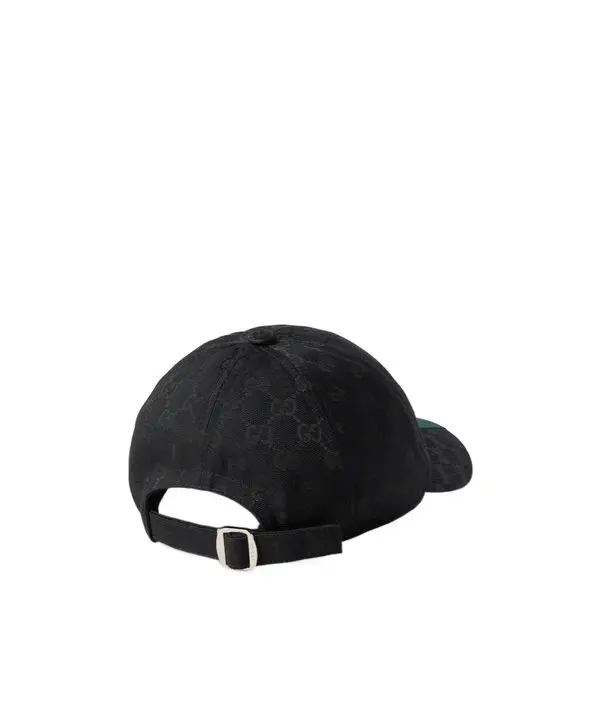 Gucci Gg Monogram Baseball Cap - Black