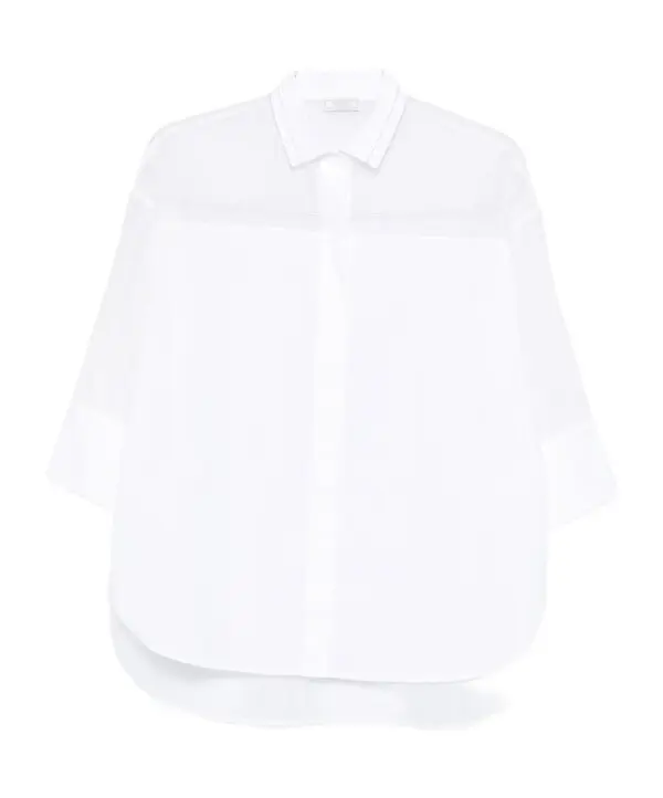 Peserico Sheer Panel Oversized Shirt
