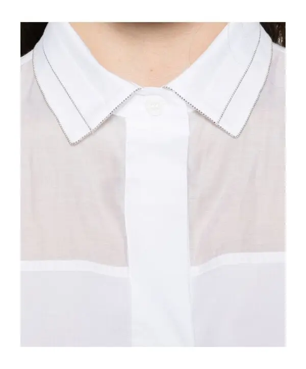 Peserico Sheer Panel Oversized Shirt