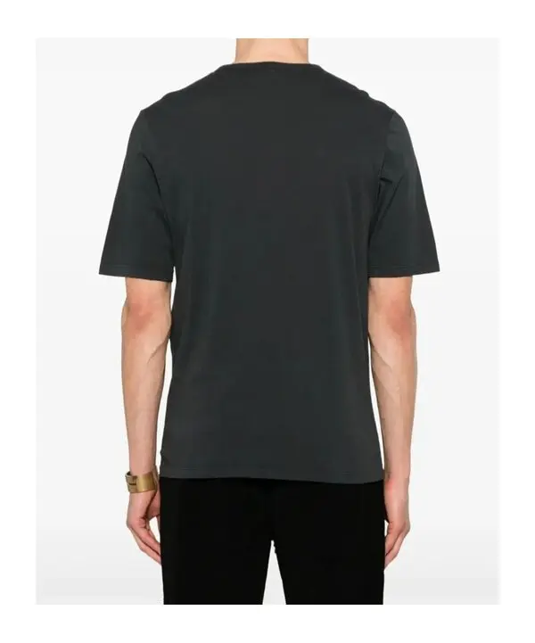 Saint Laurent Logo Embroidered Crewneck T-shirt